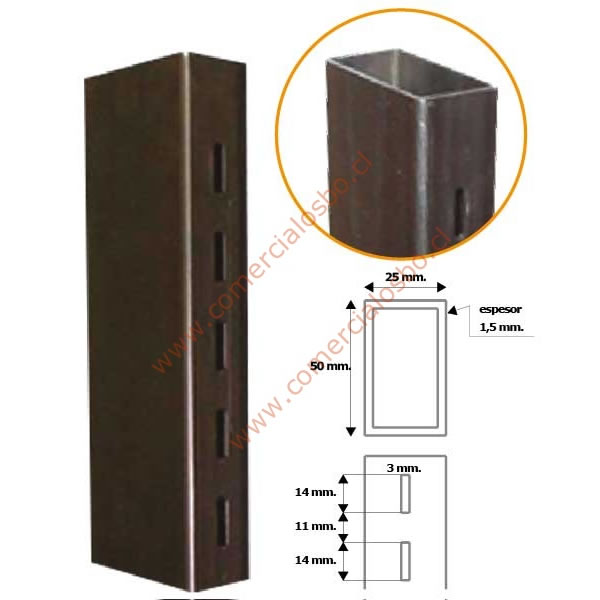 PERFIL RANURADO NOVA 50X25X3MTS – Comercial Osbo | Somos importadores y ...