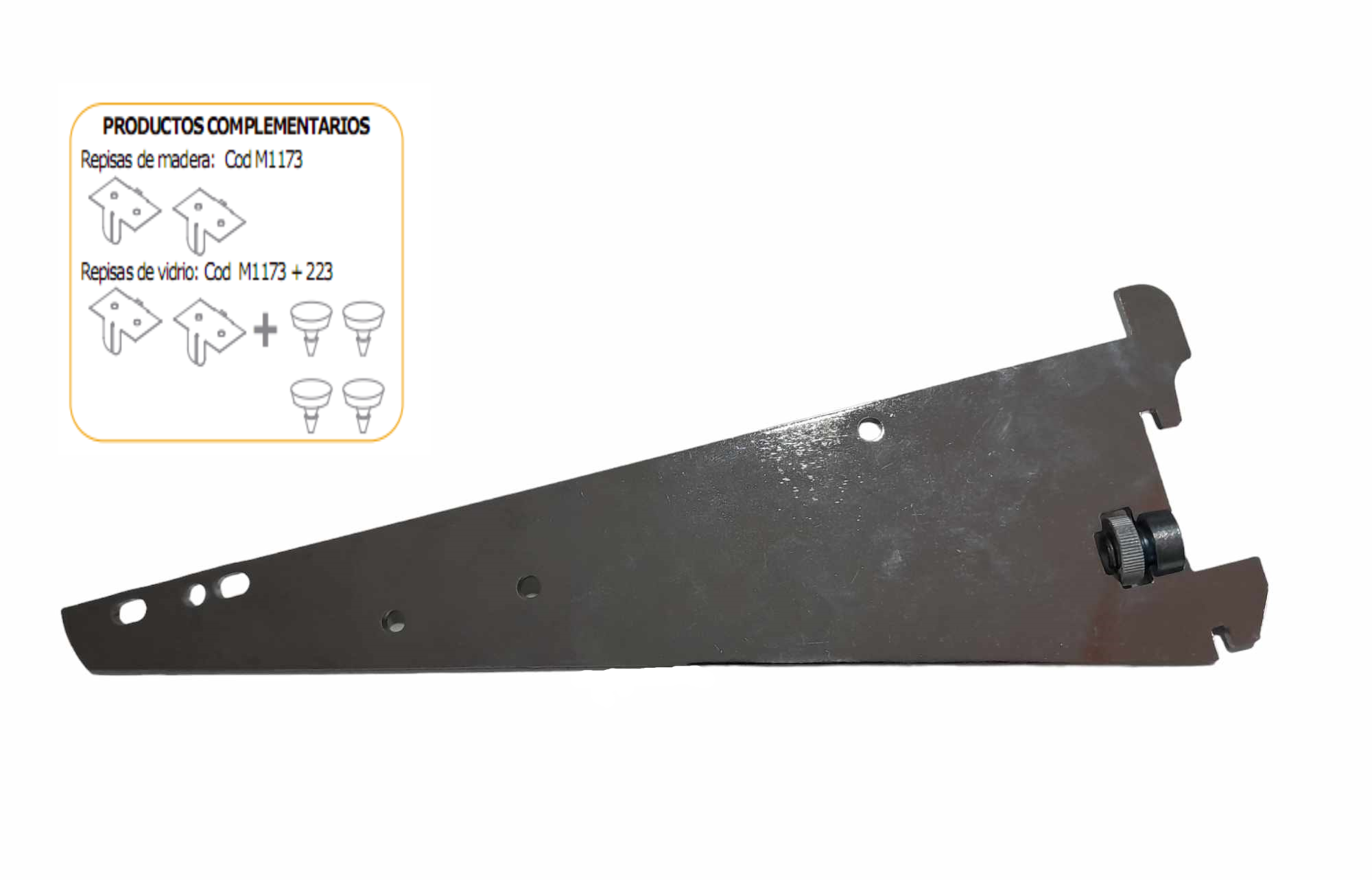 SOPORTE REPISA A RIEL MAGNA (ALTERNATIVO) – Comercial Osbo | Somos ...